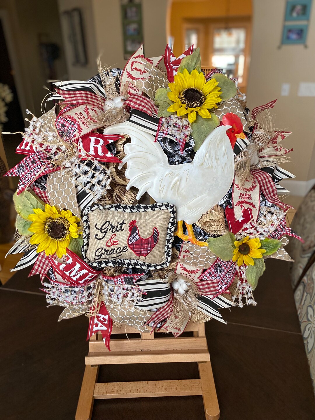 Farmhouse Wreaths, Farmhouse Swags, Rooster Wreaths, Rooster Swags ...