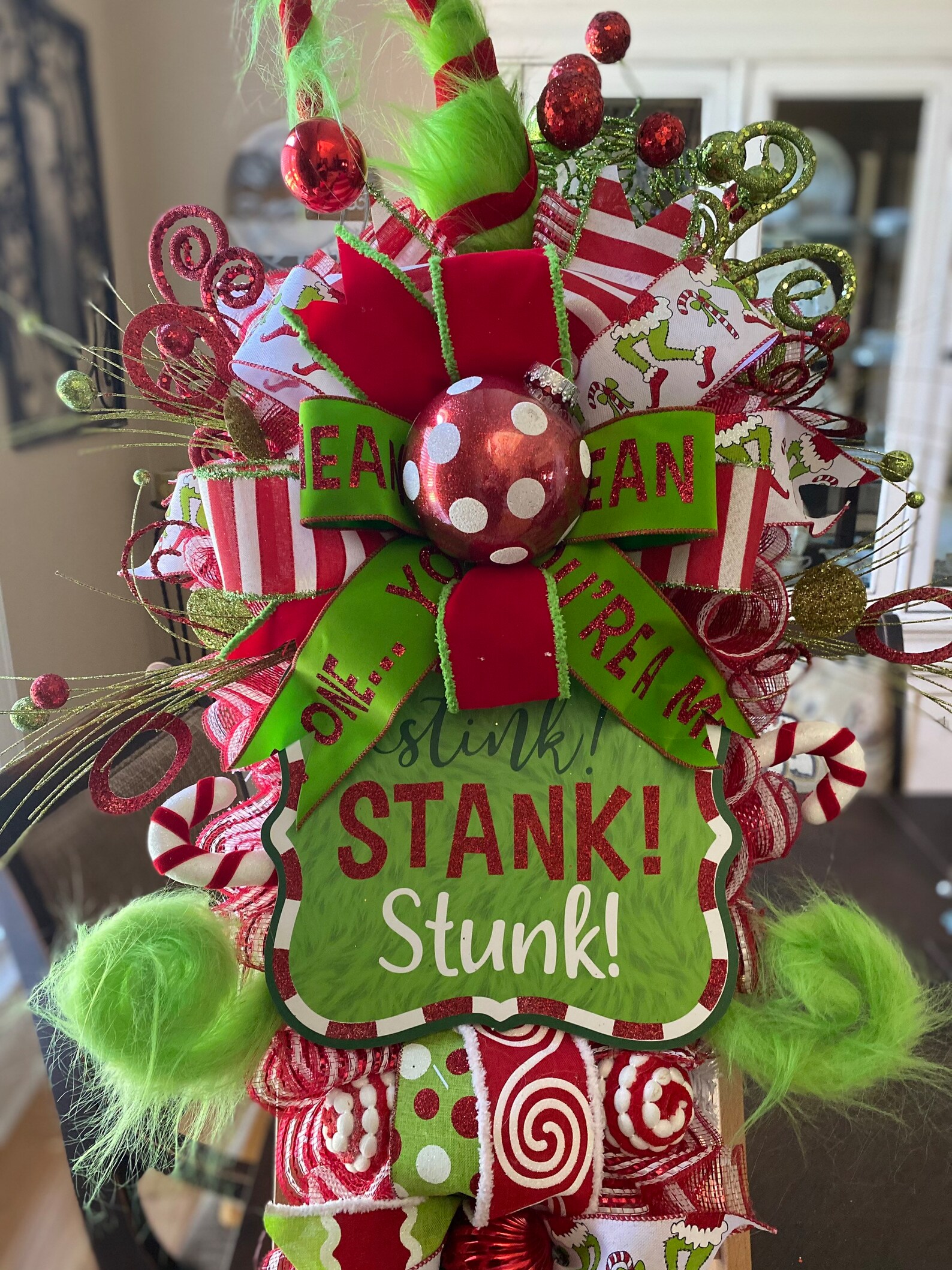 Grinch Themed Swags Grinch Themed Wreaths Grinch Decor - Etsy