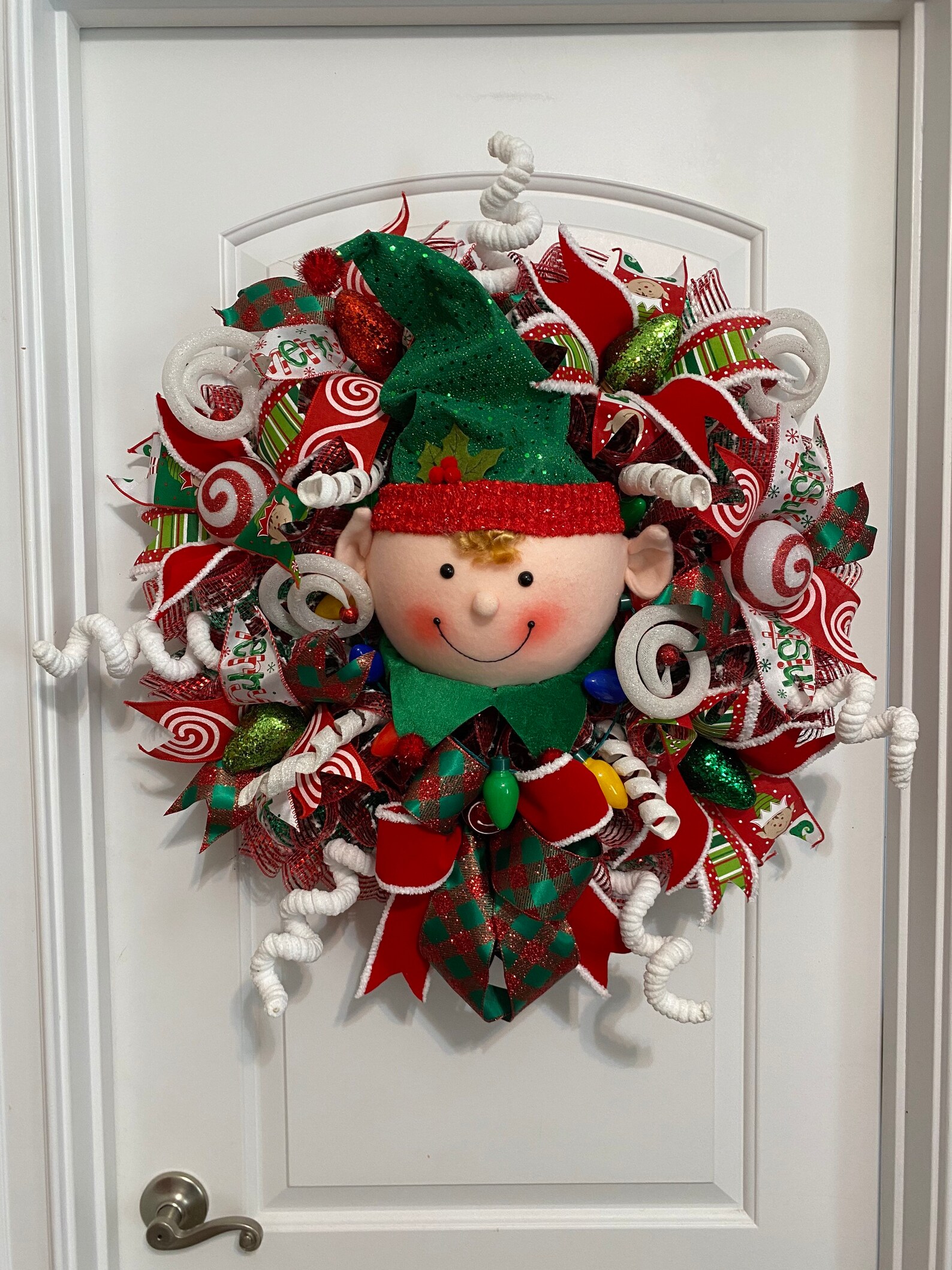 Elf Wreath Elf Swag Elf Decor Elf Decorations Grinch - Etsy