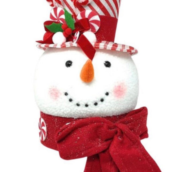 Snowman Head Tree Topper - Etsy