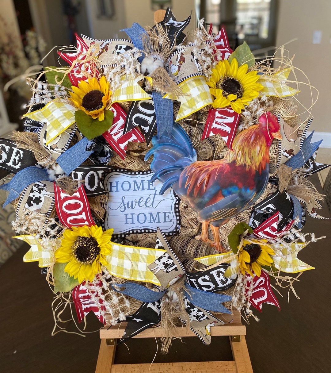 Farmhouse Wreaths, Farmhouse Swags, Rooster Wreaths, Rooster Swags ...