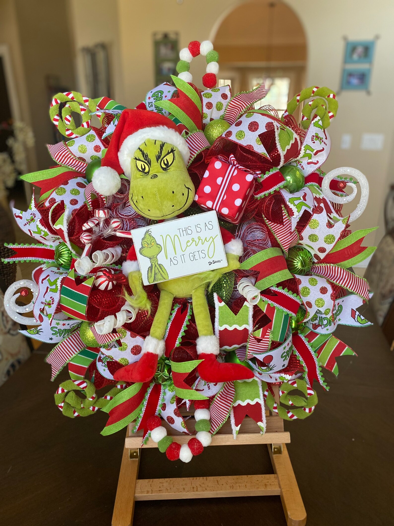 Grinch Wreaths Grinch Swags Grinch Decor Grinch - Etsy