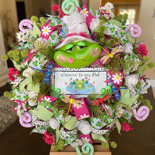 Frog Wreath - Etsy