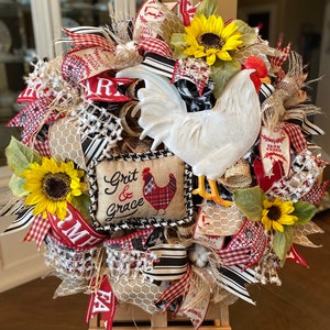 Farmhouse Wreaths, Farmhouse Swags, Rooster Wreaths, Rooster Swags ...