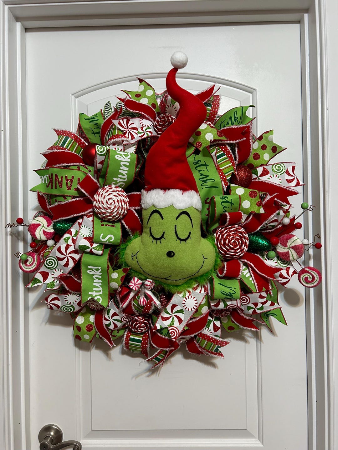 Grinch Inspired Wreaths, Grinch Swags, Grinch Decor, Grinch Decorations ...