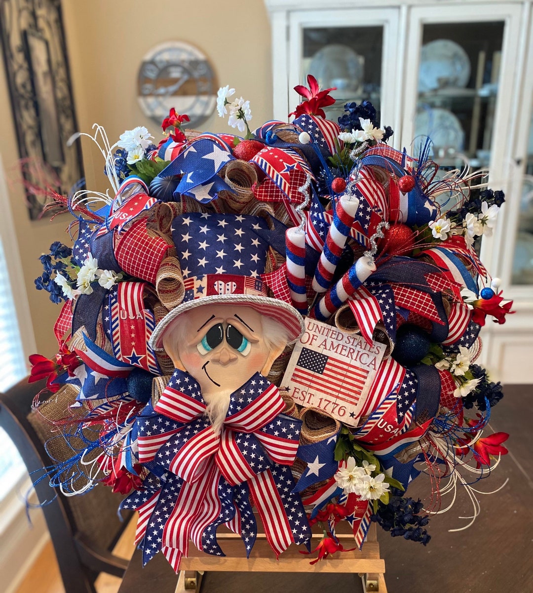 Patriot Eagle Wreaths, Patriotic Swags, Uncle Sam Wreaths, Forth of ...