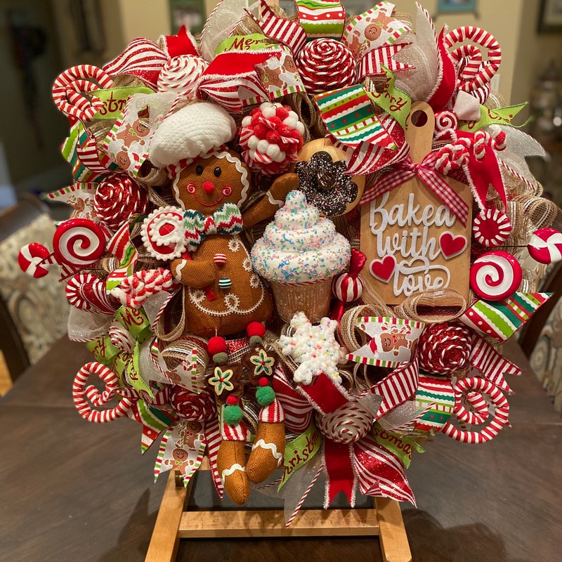 Gingerbread Wreath - Etsy