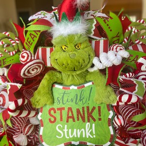 Grinch Inspired Wreaths, Grinch Swags, Grinch Decor, Grinch Decorations ...