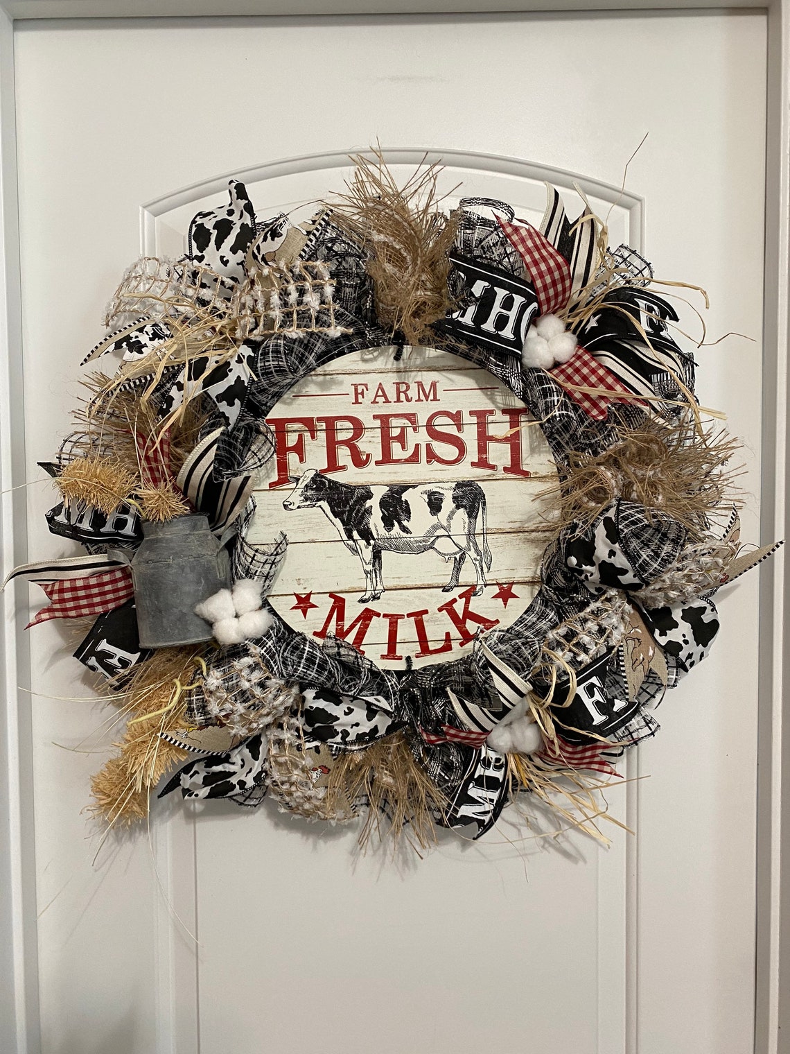 Farm Fresh Farmhouse Wreath, Farmhouse Wreath, Farmhouse Decorations ...