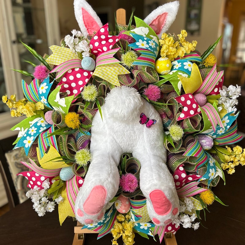 Easter Bunny Wreath - Etsy