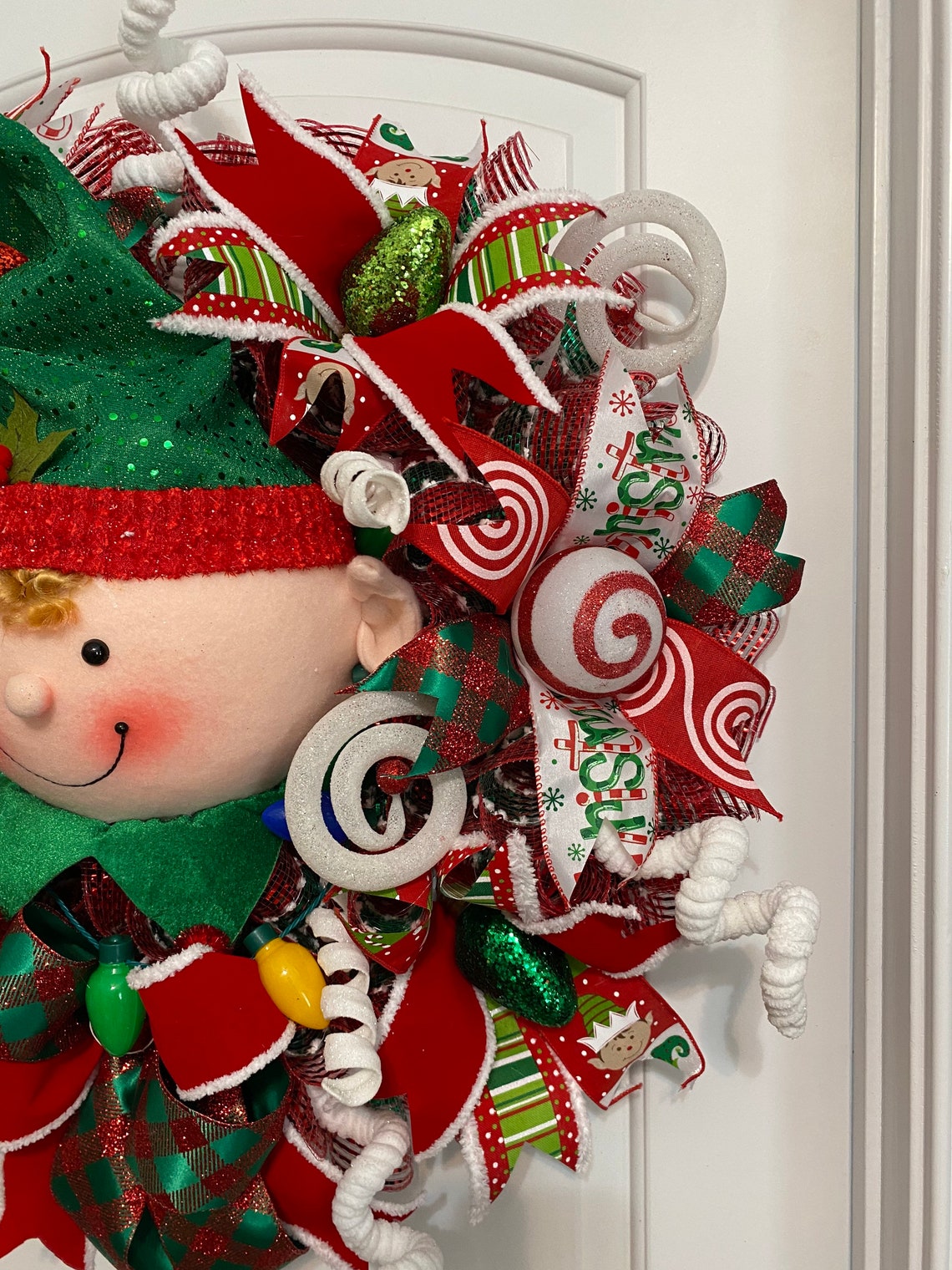 Elf Wreath Elf Swag Elf Decor Elf Decorations Grinch - Etsy