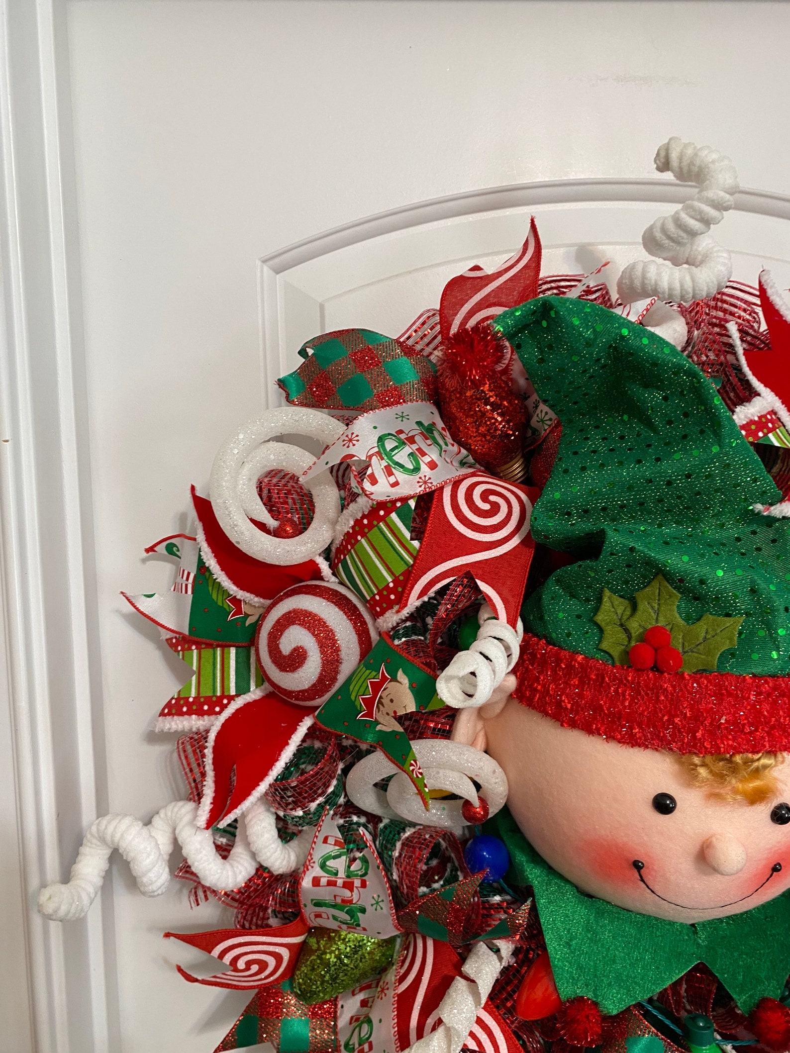 Elf Wreath Elf Swag Elf Decor Elf Decorations Grinch - Etsy