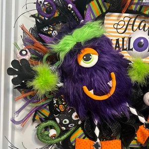 Halloween Wreath, Halloween Swags, Monster Wreath, Monster Swags, Fall ...