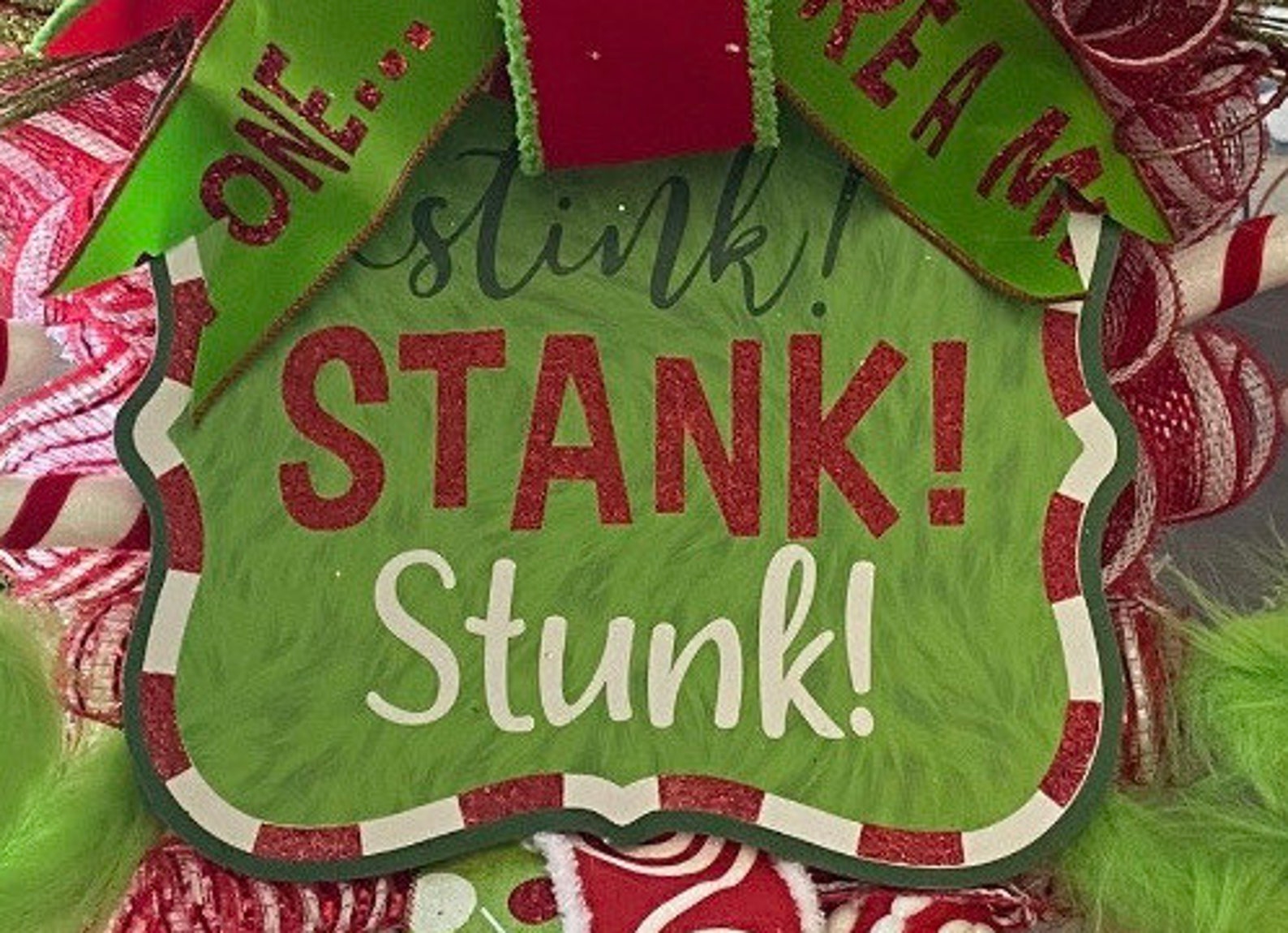 Grinch Inspired Wreaths, Grinch Swags, Grinch Decor, Grinch Decorations ...