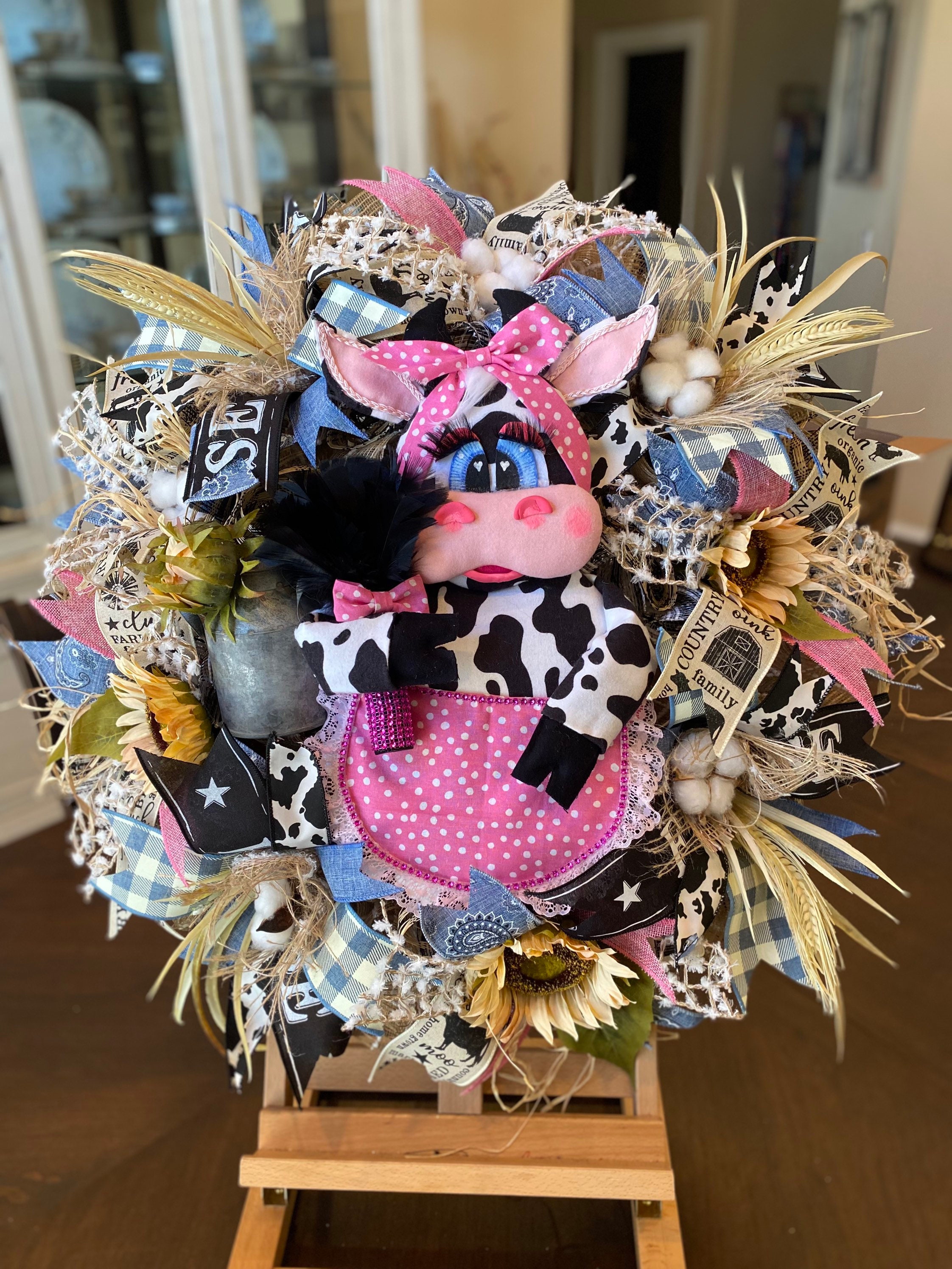 Farmhouse Wreaths, Farmhouse Swags, Cow Wreaths, Cow Swags, Farmhouse ...