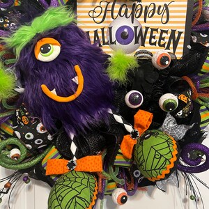 Halloween Wreath, Halloween Swags, Monster Wreath, Monster Swags, Fall ...