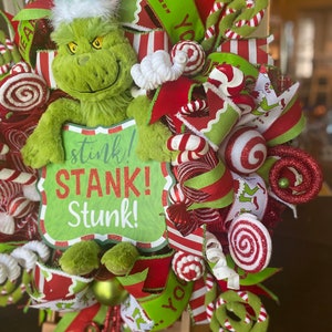 Grinch Inspired Wreaths, Grinch Swags, Grinch Decor, Grinch Decorations ...