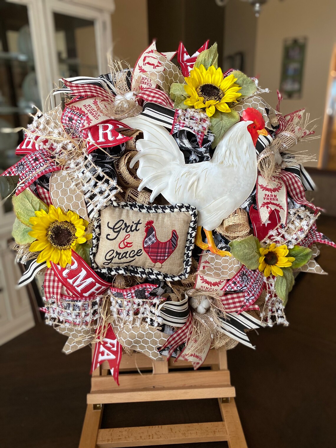 Farmhouse Wreaths, Farmhouse Swags, Rooster Wreaths, Rooster Swags ...