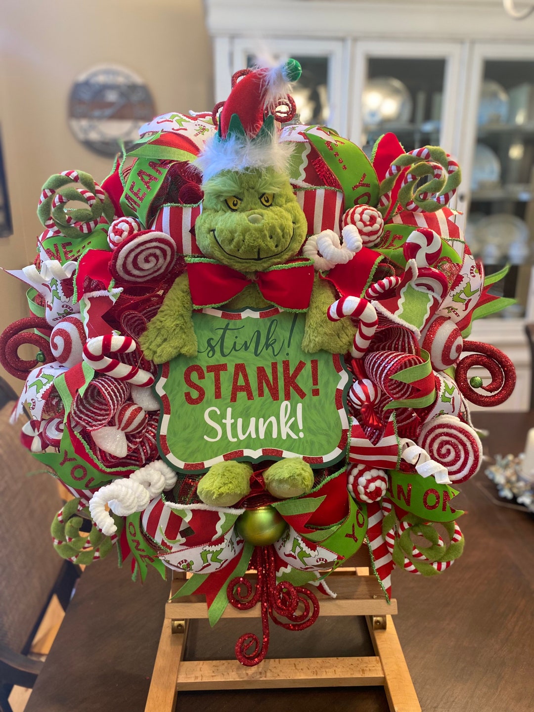 Grinch Inspired Wreaths Grinch Swags Grinch Decor Grinch Decorations Christmas Wreaths