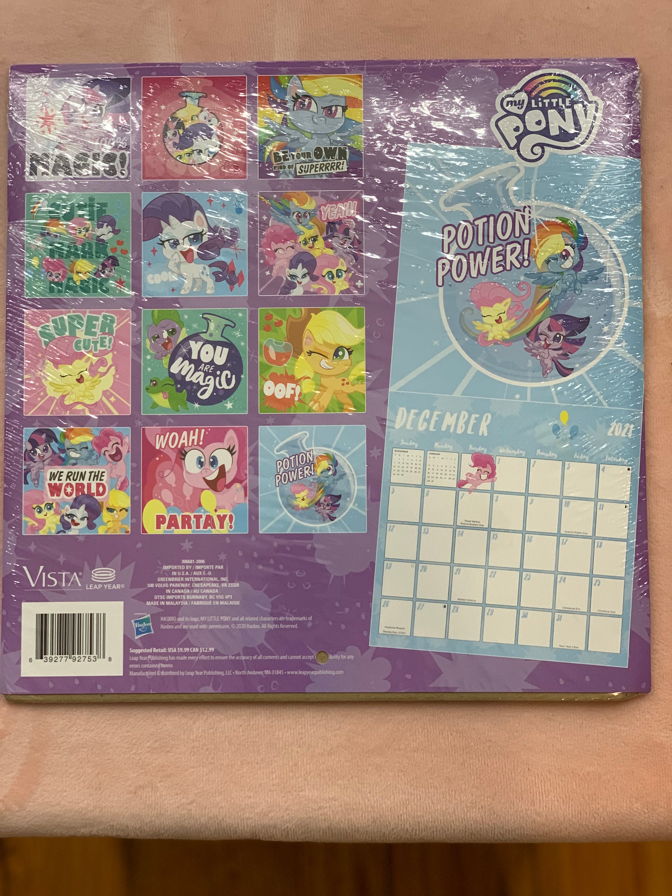 My Little Pony 2021 Calendar - Etsy