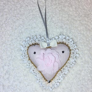 Shabby Chic Style Fabric Heart - Etsy