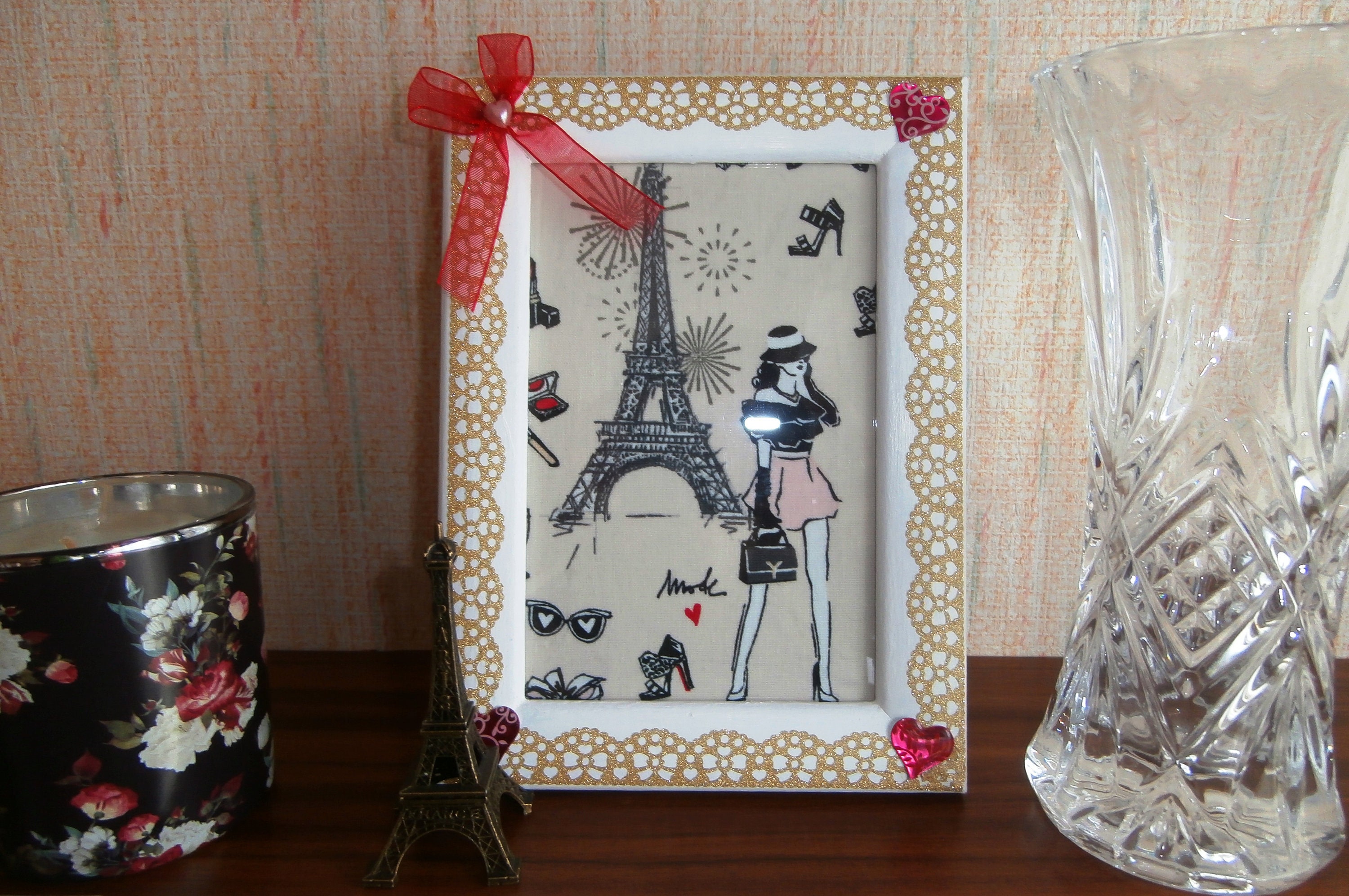 Frame I LOVE PARIS set of 2 wall decoration | Etsy