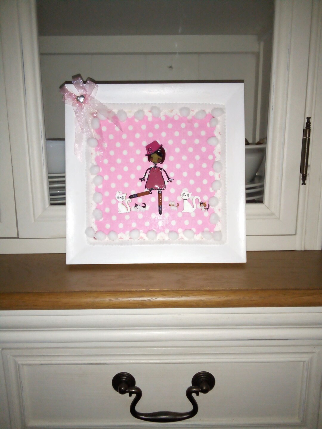Customizable Little Girl Decoration With First Name, Birth Birthday ...