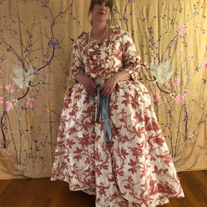 18th Century Style Robe a La Francaise Size 18 - Etsy UK