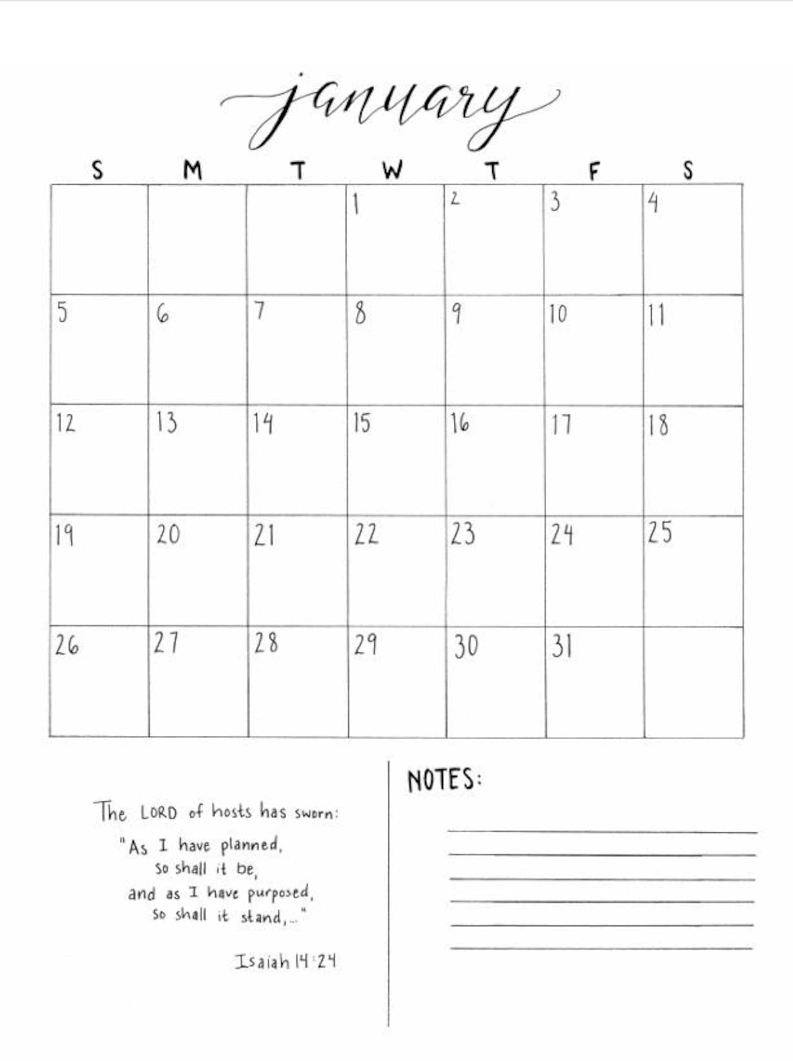 2025 Watercolor Wall Calendar With Original Artwork and Bible Scripture ...