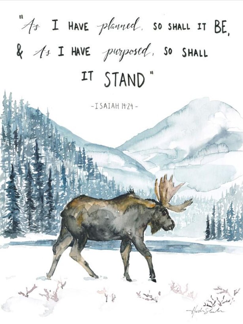 2025 Watercolor Wall Calendar With Original Artwork and Bible Scripture ...