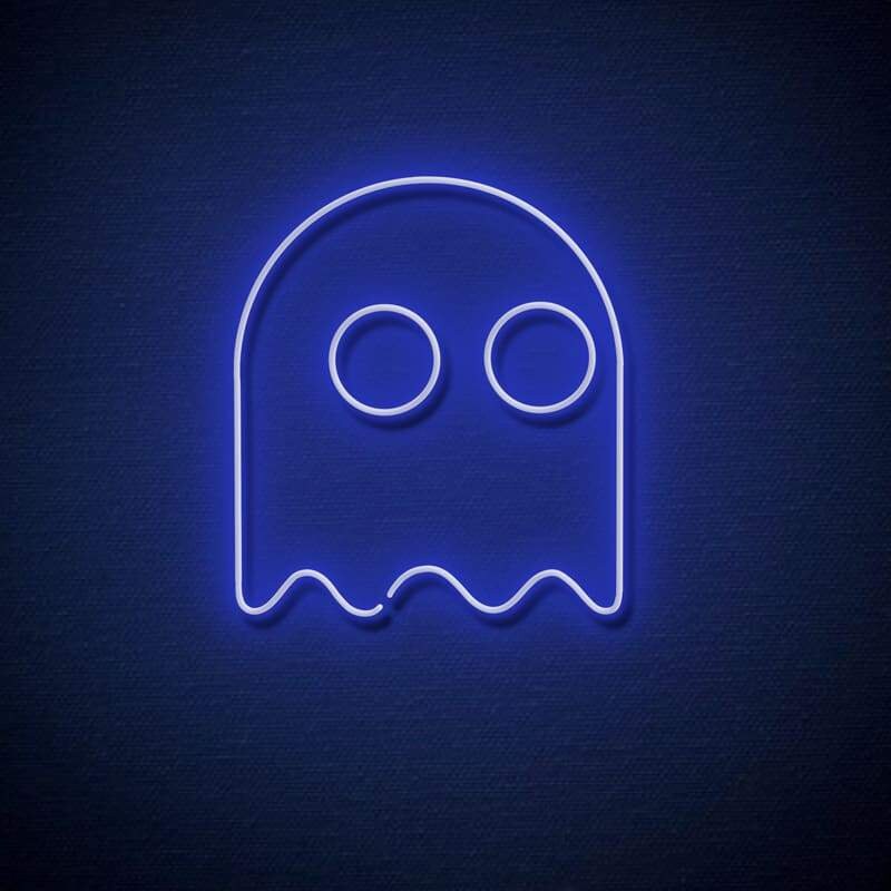 Neon Déco Vintage Neon Ghost Fantome neon Neon pac man | Etsy