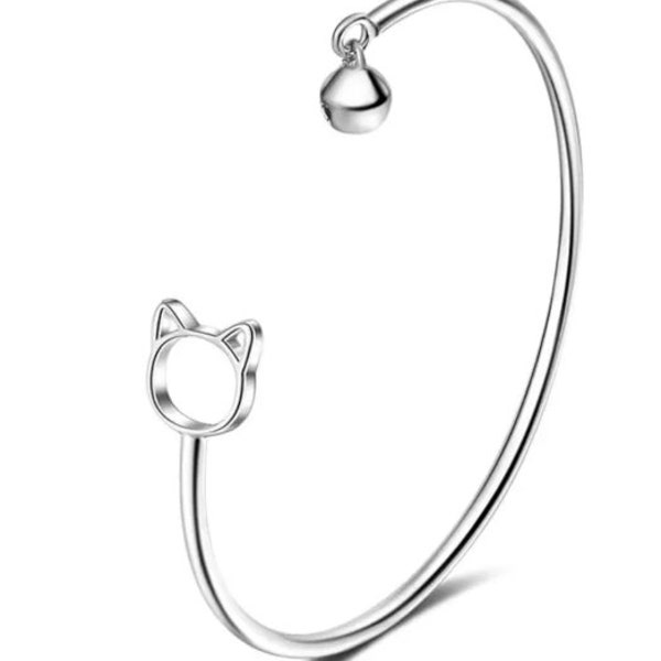Cat Bangle Bracelet - Etsy