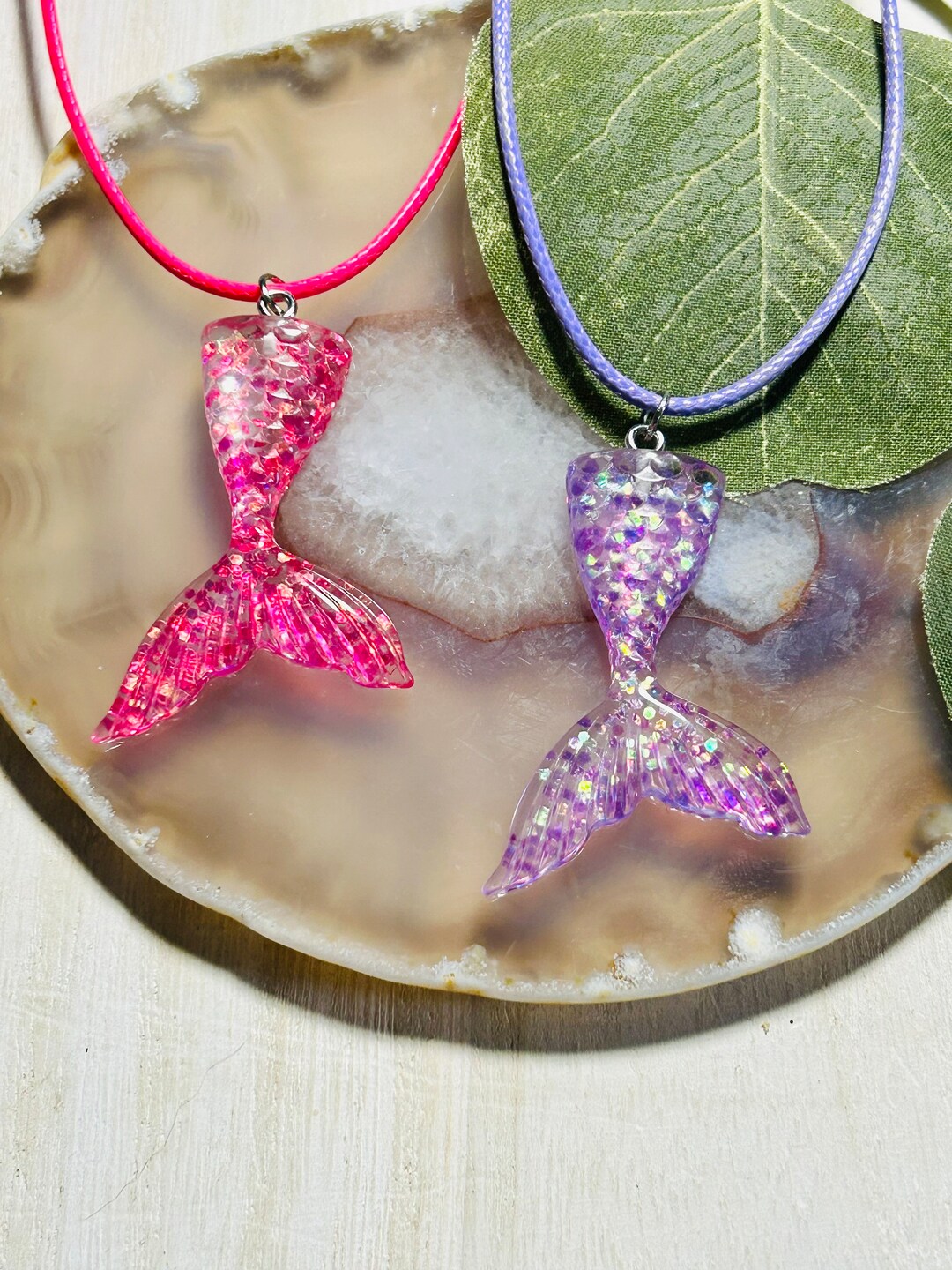 Girls Mermaid Tale Necklace, Kids Ocean Animal Necklace - Etsy