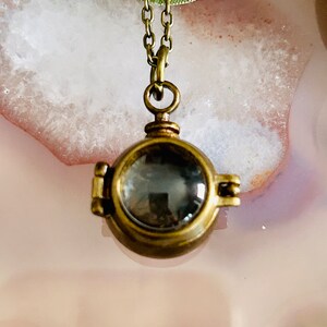 Porthole Locket Necklace, Antique Brass Boho Hippie Ocean Ship Necklace ...