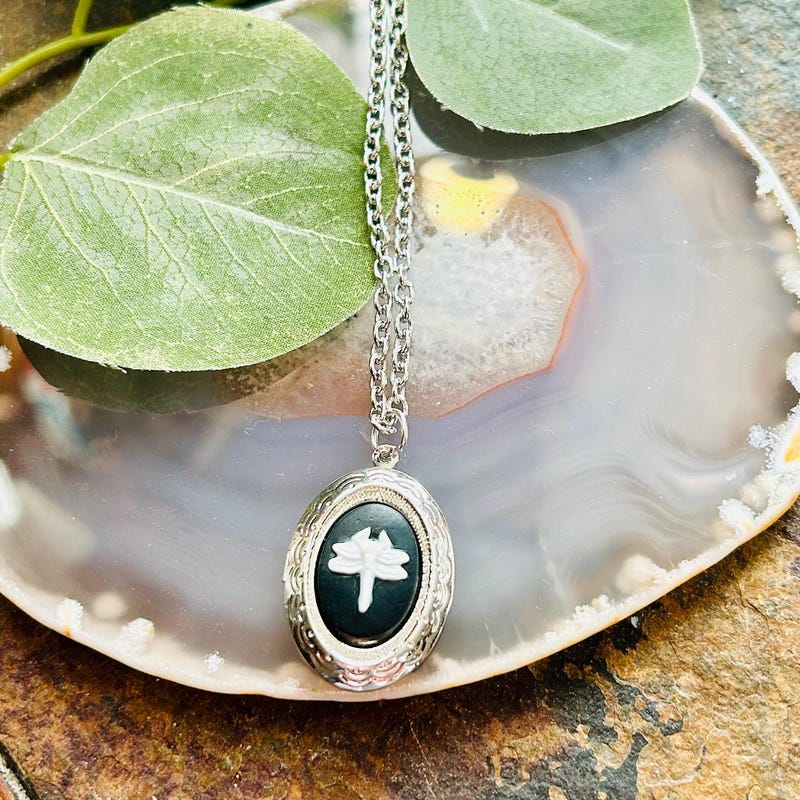 Dragonfly Locket - Etsy
