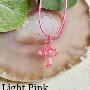 Kids Acrylic Cross Necklace: Colorful Religious Gift - Etsy