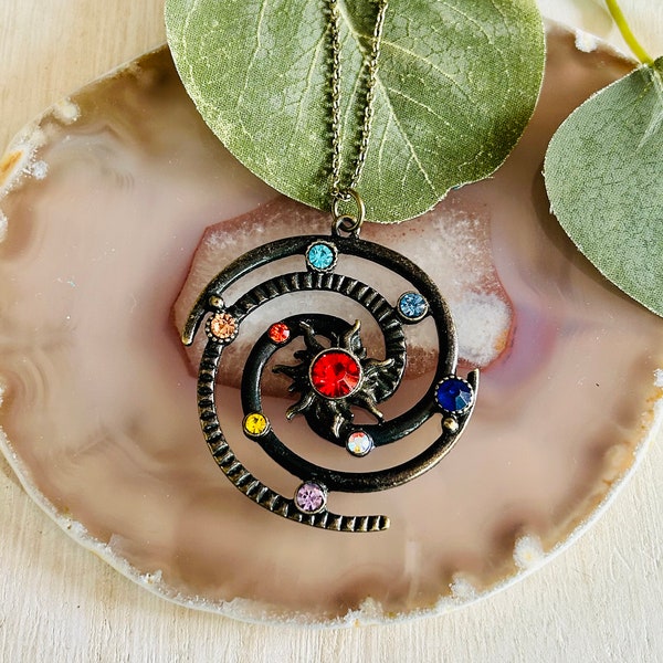 Solar System Necklace - Etsy