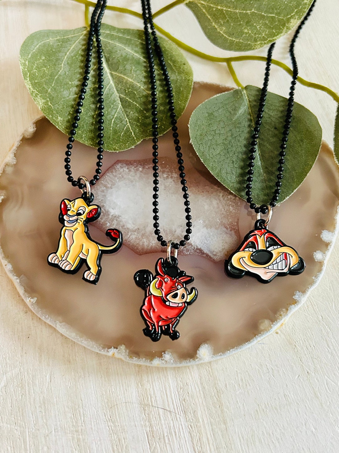 Kids Lion Charter Necklace, Kids Black Necklace - Etsy