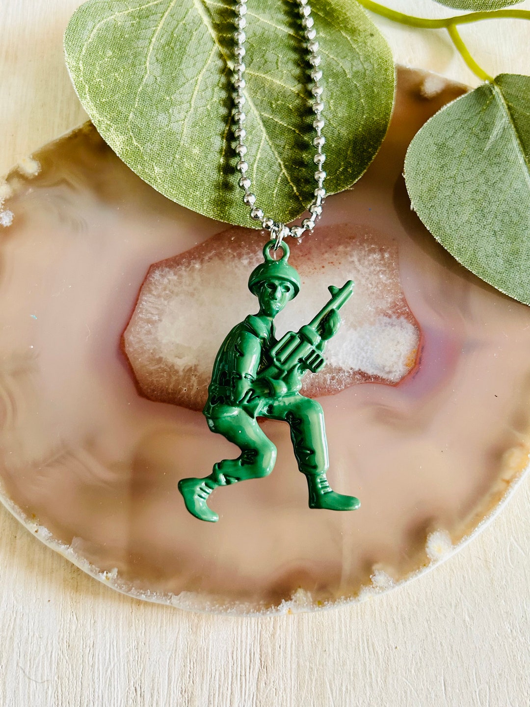 Kids Chain Necklace, Kids Army Man Necklace - Etsy