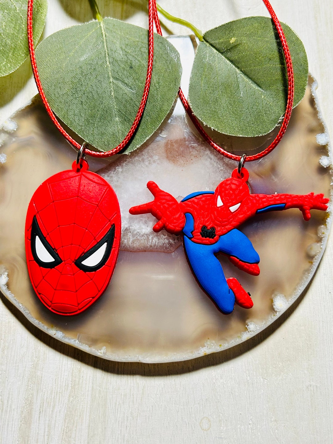 Kids Spider Hero Necklace, Superhero Kids Necklace, Spider Hero Pendant ...