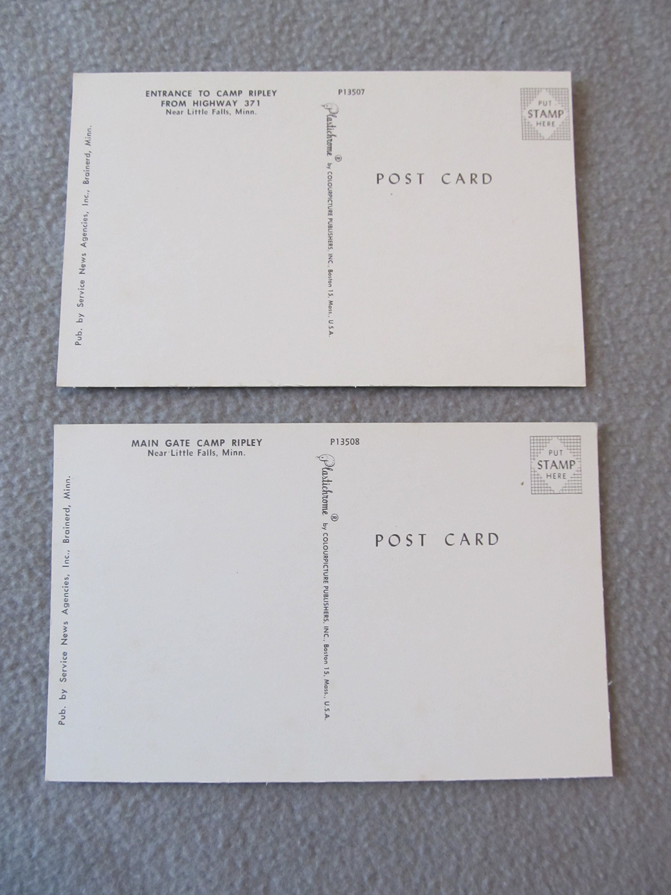 Camp Ripley Postcards (2) - Little Falls, Minnesota - Etsy