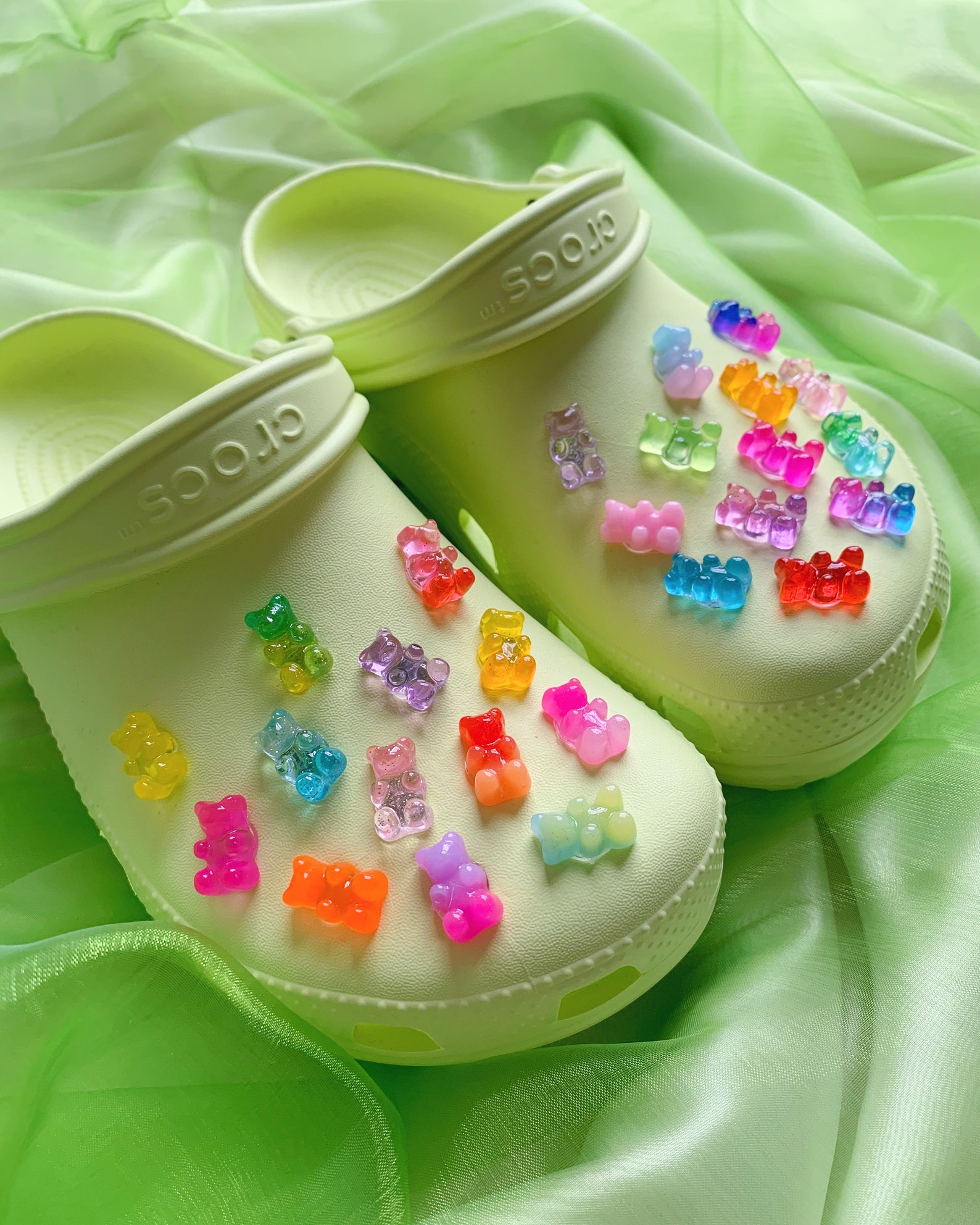 GUMMY BEAR Shoe Charm Colorful Fruit Crocs Custom Gems | Etsy