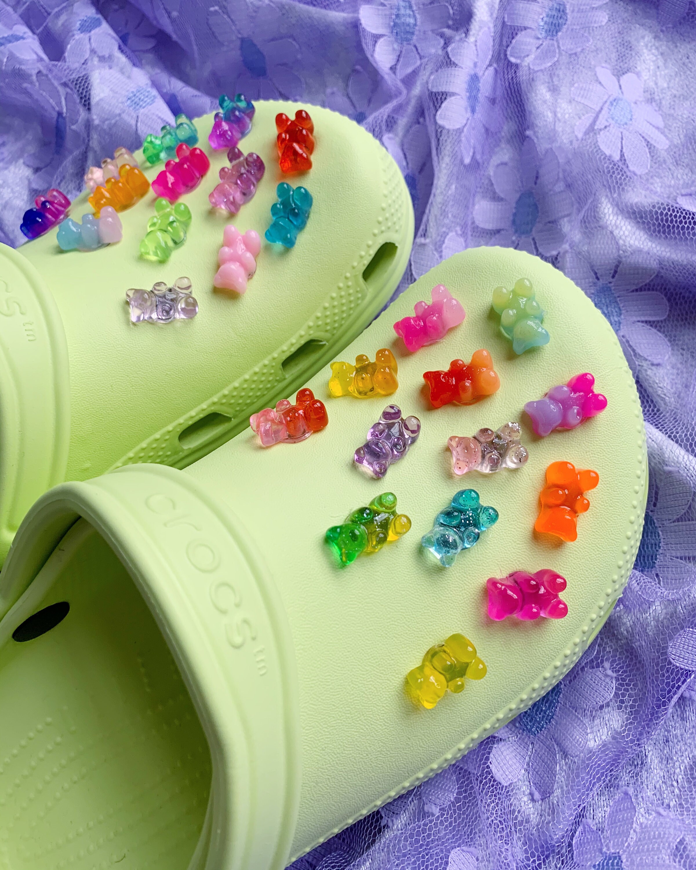 GUMMY BEAR Shoe Charm Colorful Fruit Crocs Custom Gems | Etsy