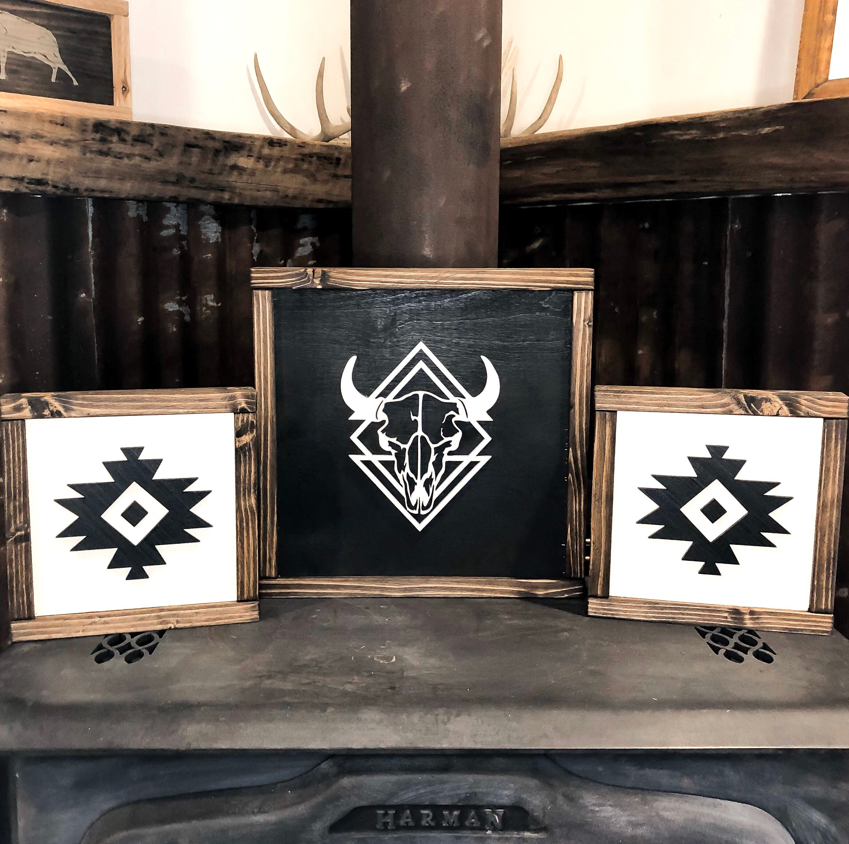 3D Aztec Signs, Western Decor, Rustic Decor - Etsy