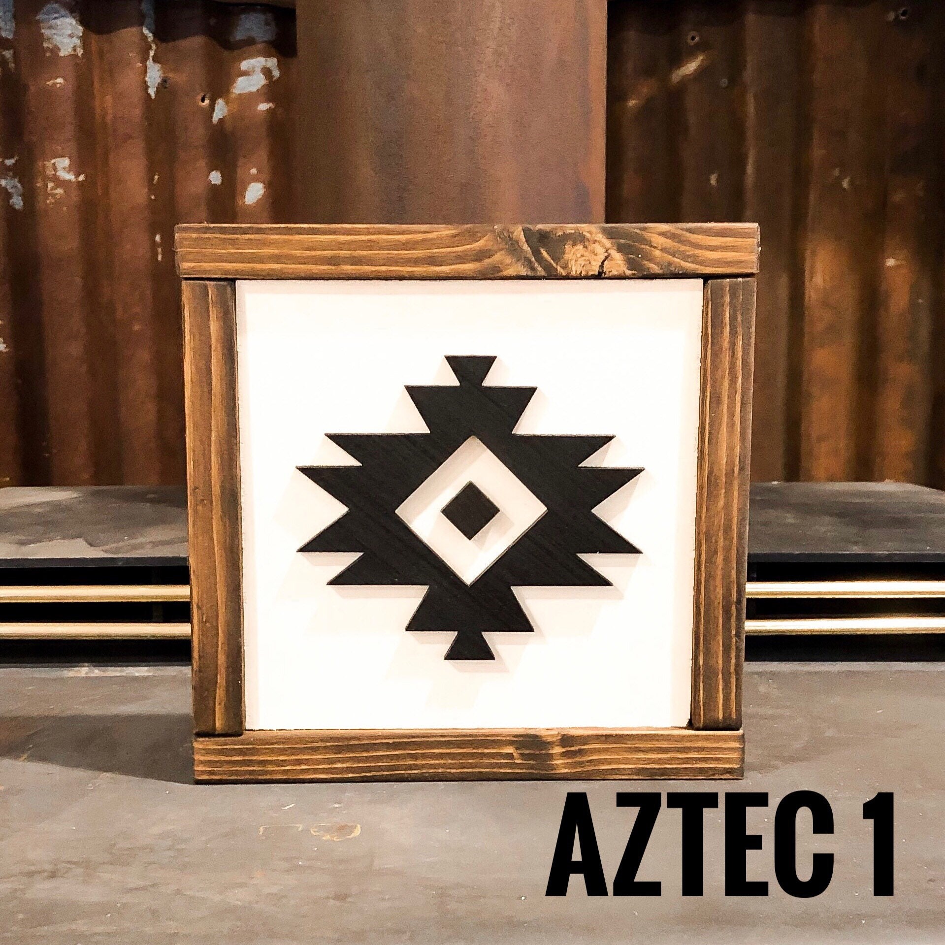 SET OF 3 3D Aztec Signs Western Decor Rustic Decor - Etsy