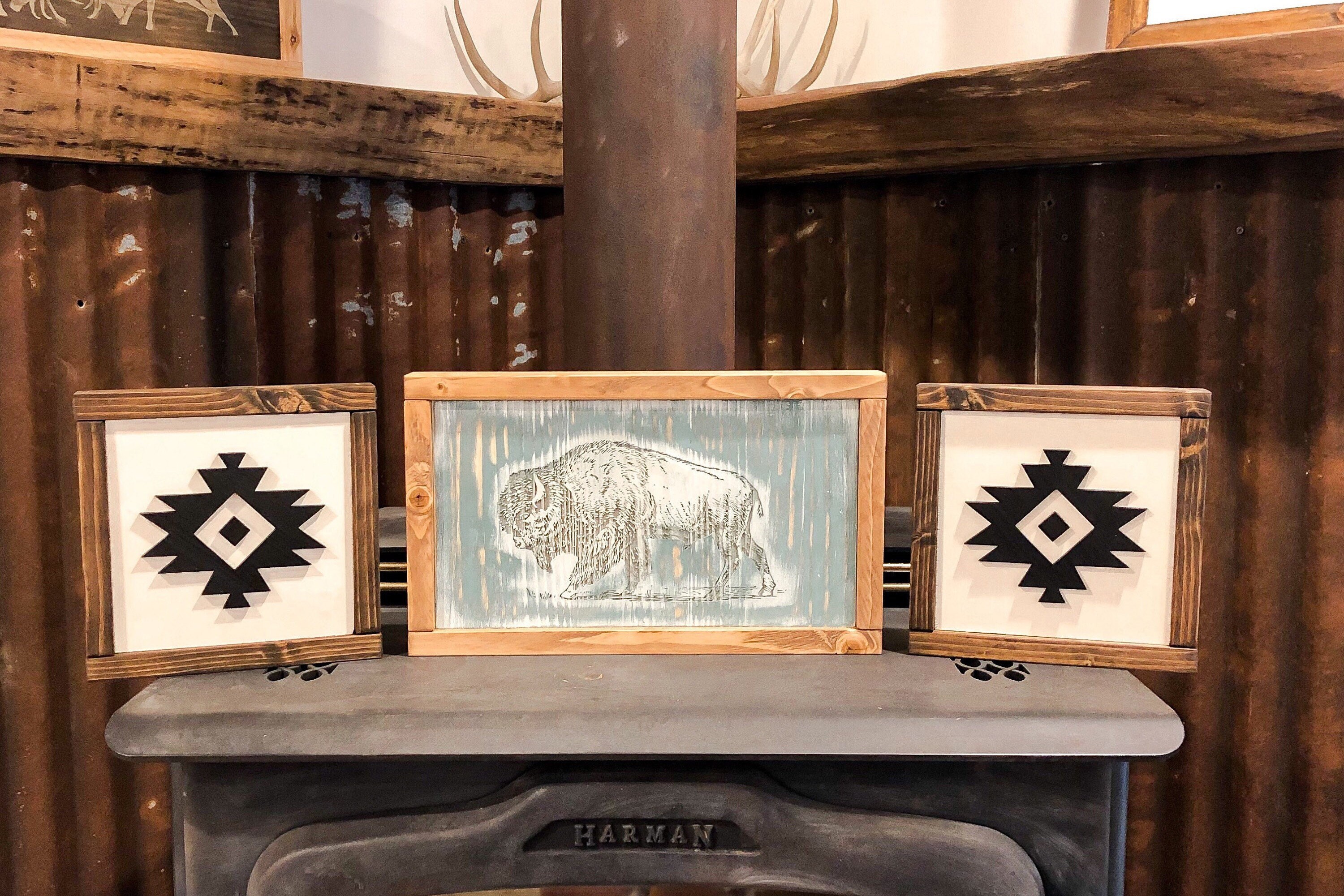 Buffalo Sign, Buffalo Wall Decor, Engraved Buffalo, Rustic Buffalo ...