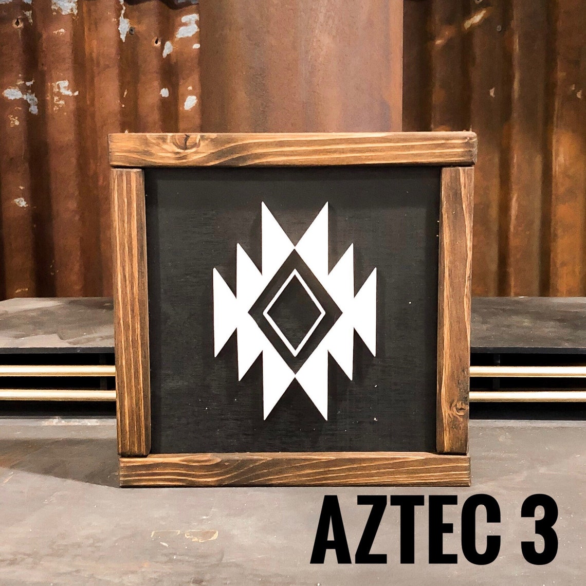 SET OF 3 3D Aztec Signs Western Decor Rustic Decor - Etsy