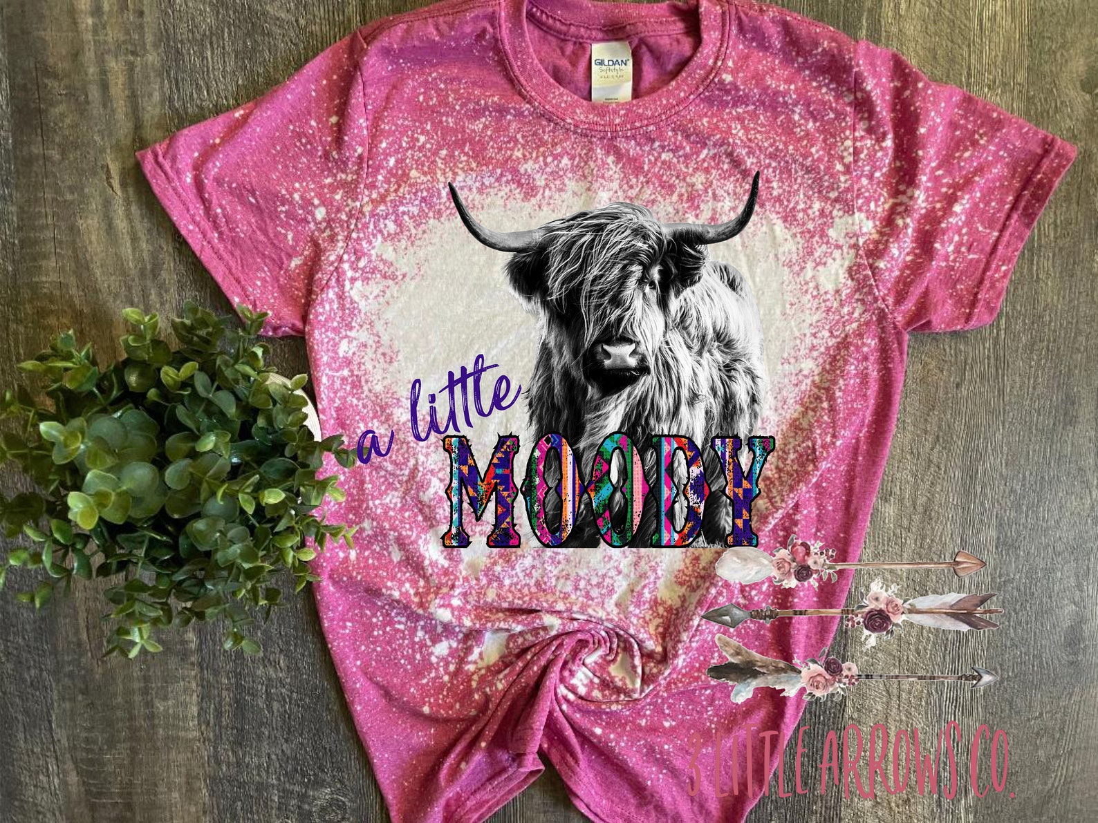 Cow Bleached Shirt Cow Print Tshirt-distressed Bleach | Etsy