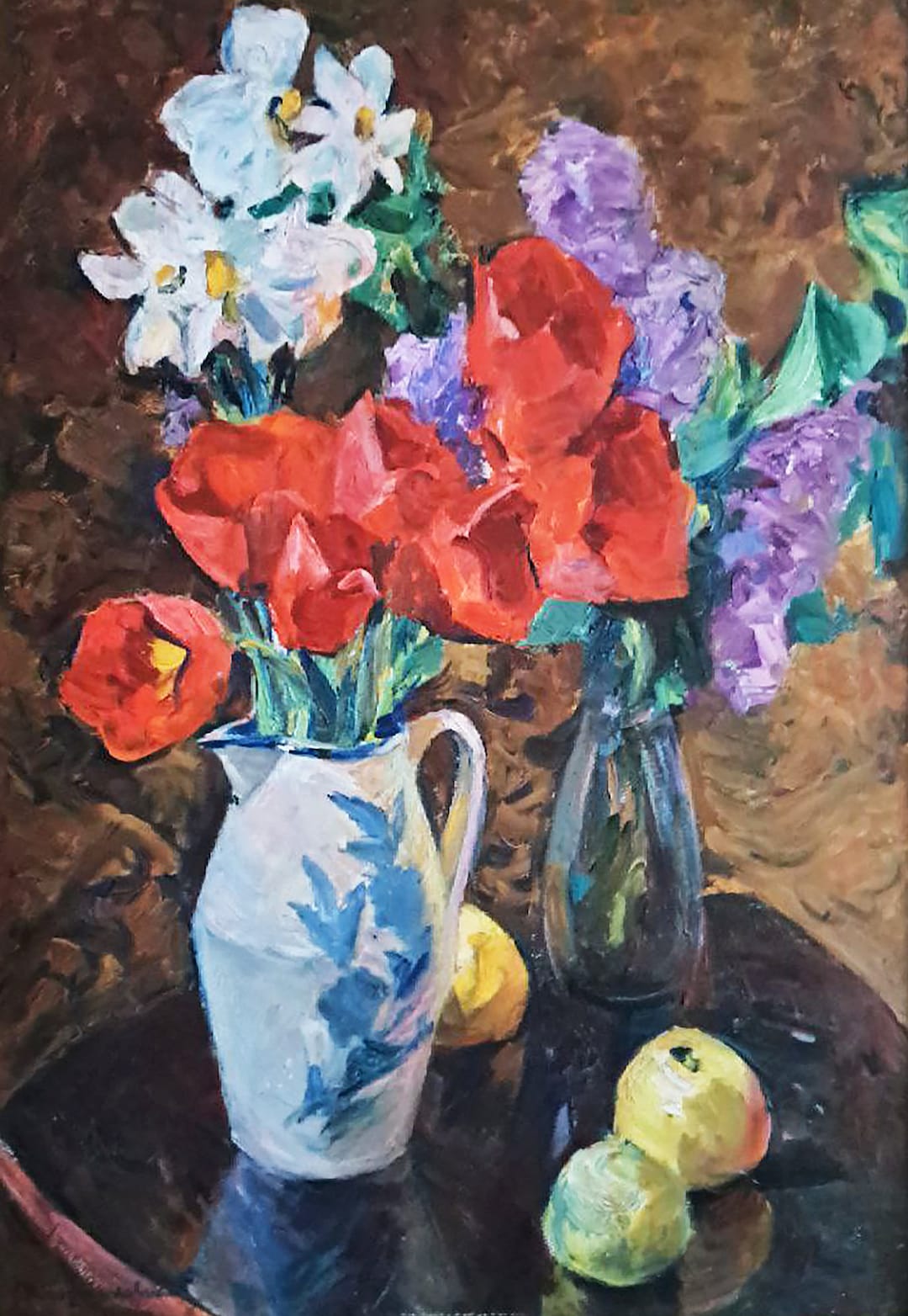 Painting Tulips, Artist Tartakovsky Isaac, Original Painting, Ukrainian ...