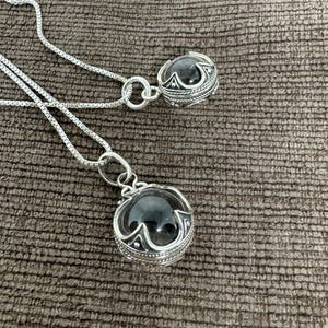 Sterling Silver Crystal Ball Necklace-crystal Ball Pendant -gemstone ...